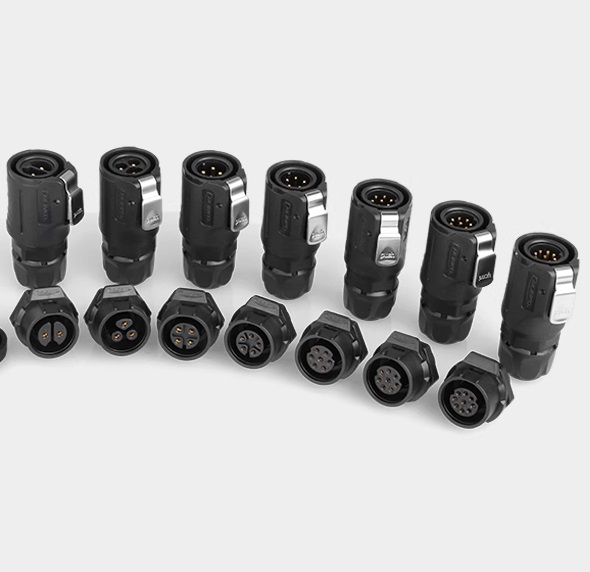 M16 Plastic circular connectors,IP67,Male plug& Female socket ...