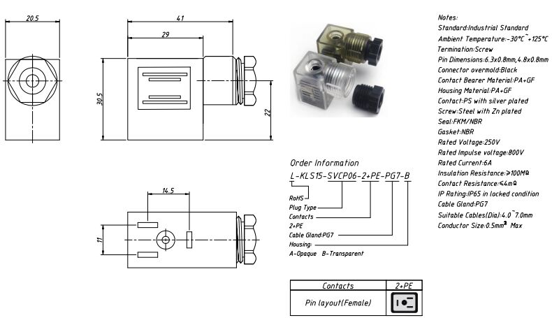 Solenoid valve plug,Assembly C type manufacturer & supplier - KLS ...